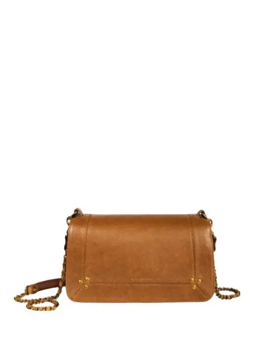 Jérôme Dreyfuss Flap Shoulder Bag With Chain Strap - Camel