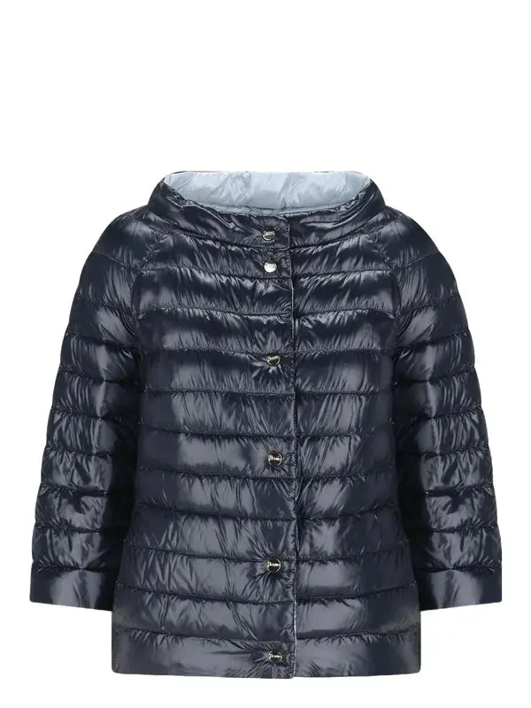 Herno Reversible Buttoned Padded Jacket - Black