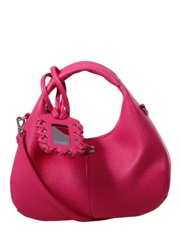 GANNI Cabaret Mini Hobo Shoulder Bag - Red