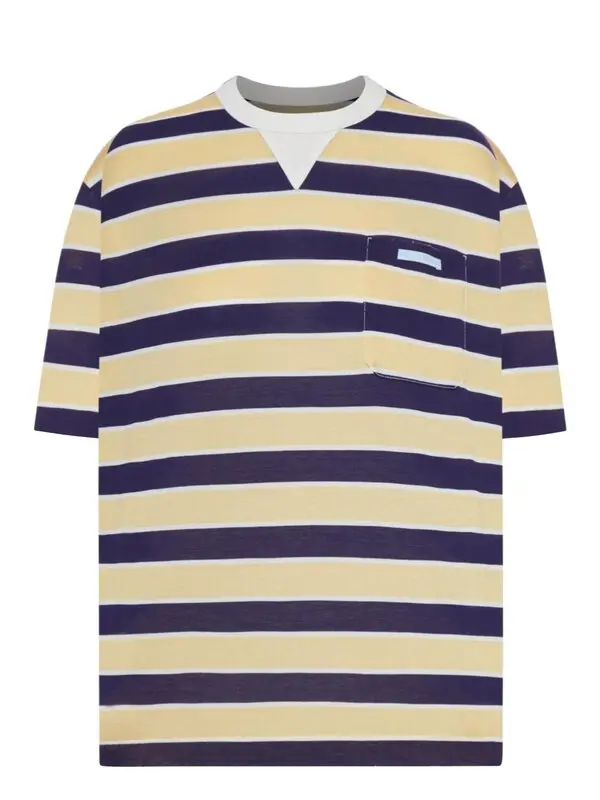 Prada Striped Crewneck T-shirt - No