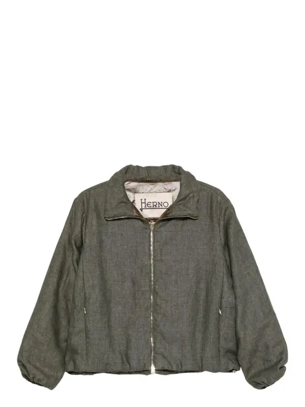 Herno High-neck Zip-up Jacket - Black