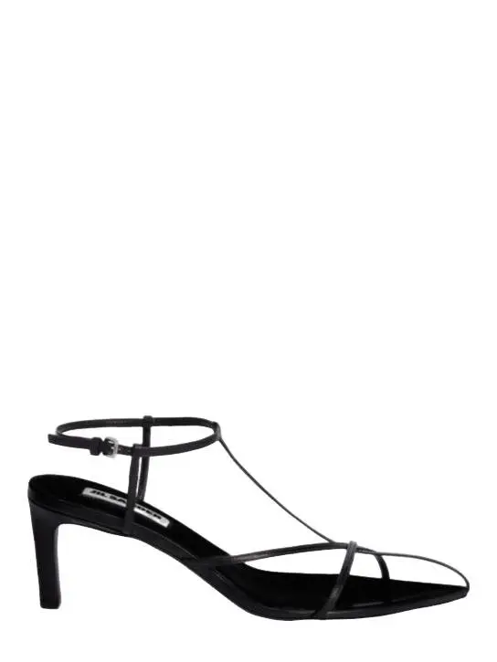 JIL SANDER Pointed-toe High Heel Sandals - Black