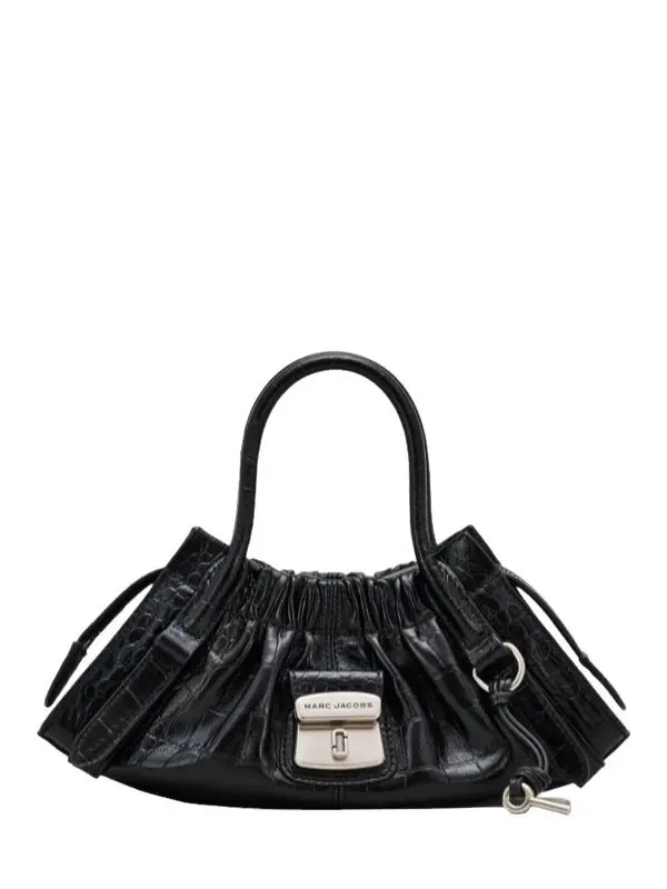 Marc Jacobs Croc Cristina Small Satchel Bag - Black