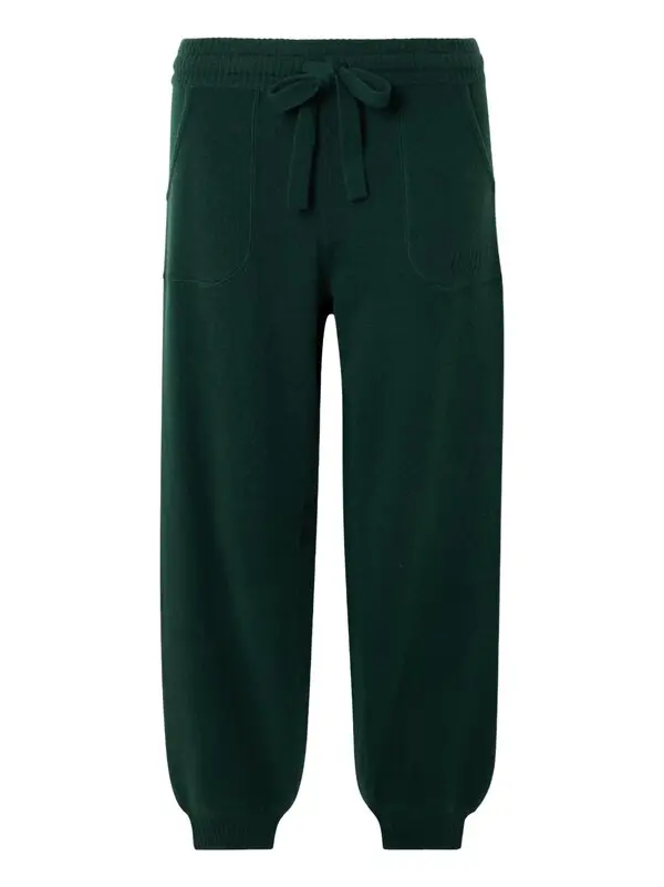 ERES Star" Wool And Cashmere Blend Knit Pants - Green