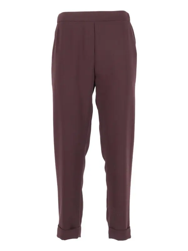 P.a.r.o.s.h Straight Leg Trousers - Brown