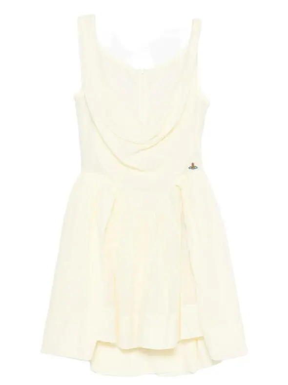 VIVIENNE WESTWOOD Sleeveless Draped Mini Dress - White