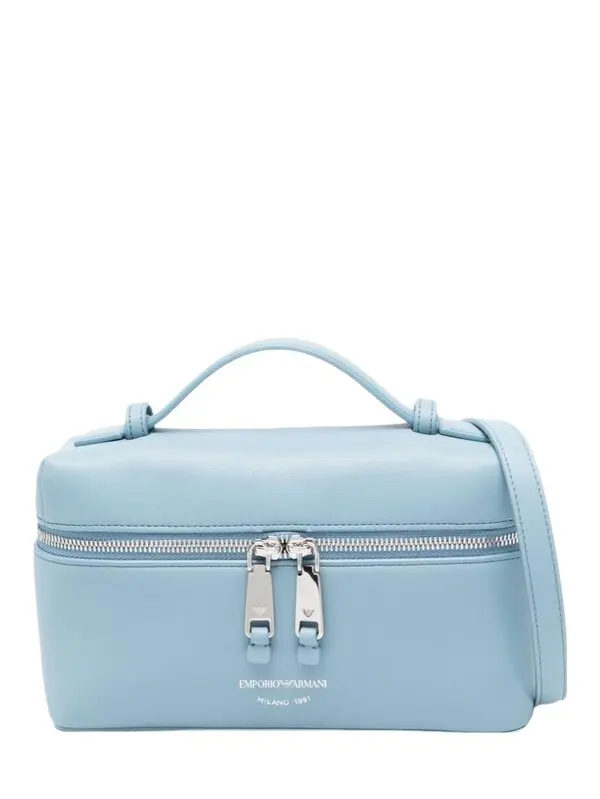 Emporio Armani Mini Leather Tote Bag - Blue