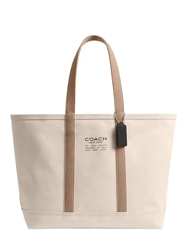 COACH Utility Logo-print Tote Bag - Natural Color