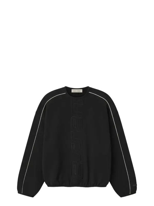 Fear Of God Crewneck Sweatshirt With Embossed Logo - Vintage Black