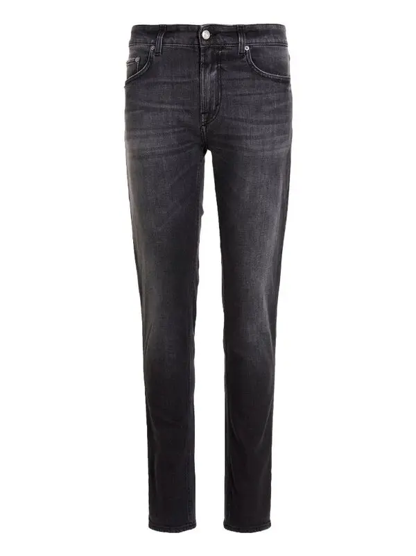 DEPARTMENT 5 Slim-leg Jeans With Distressed Effect - Black