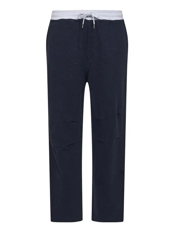 Brunello Cucinelli Drawstring Straight-leg Trousers - Black