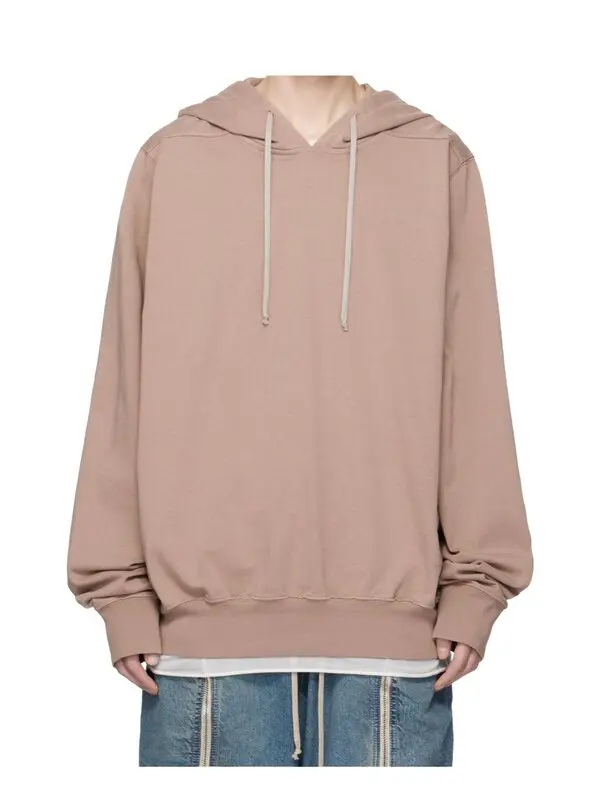 Rick Owens Temple Oversized Long-sleeve Hoodie - Skin Color