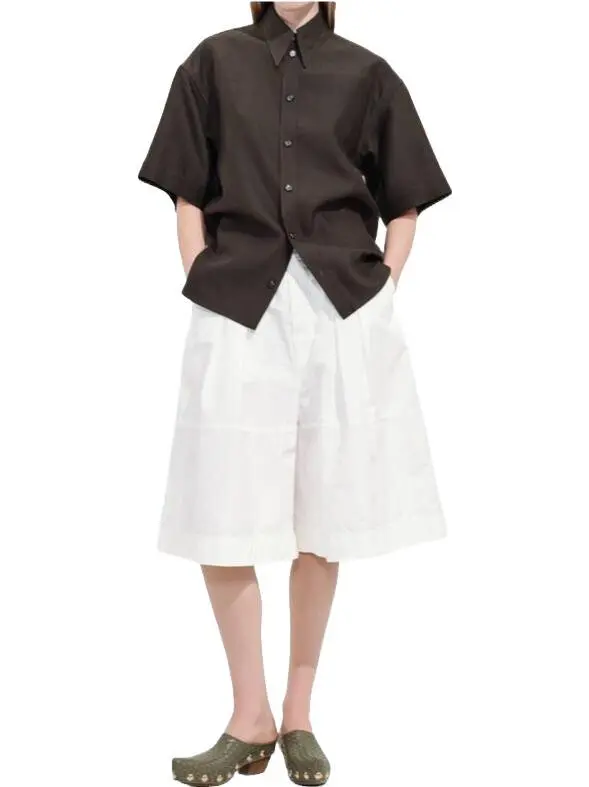 Bottega Veneta Wide Leg Culottes - Chalk White