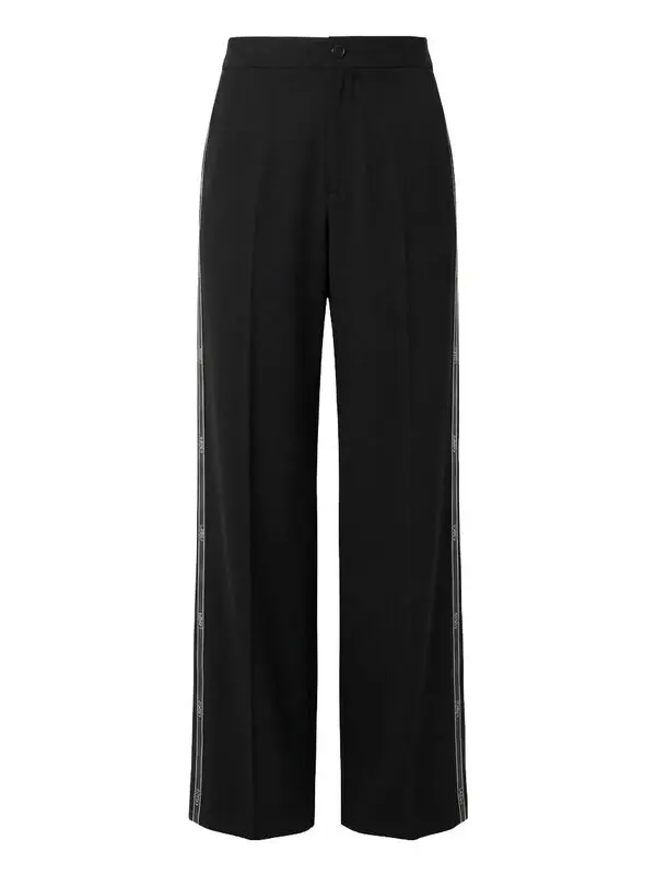 Gucci Wool Pants With Selvedge Detail - Dark Gray