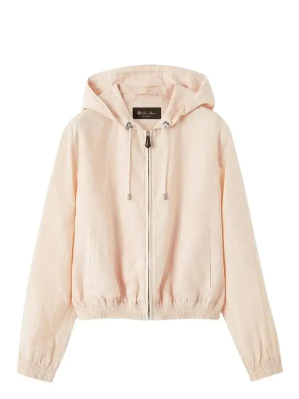 Loro Piana Opal Bomber Jacket - Light Gardenia Color