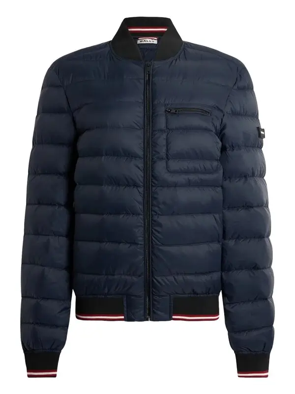 Bally Nylon Puffer Jacket - Navy Blue