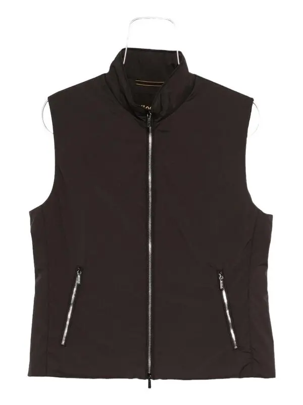 MOORER Zippered Vest - Black