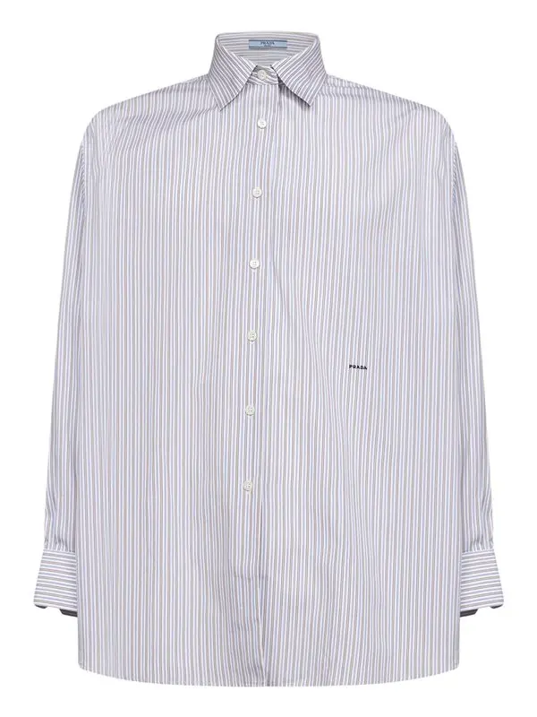 Prada Striped Long Sleeve Shirt - F0s4m