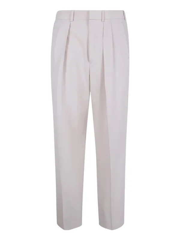 TOM FORD Pleated Casual Pants With Belt Loops - White