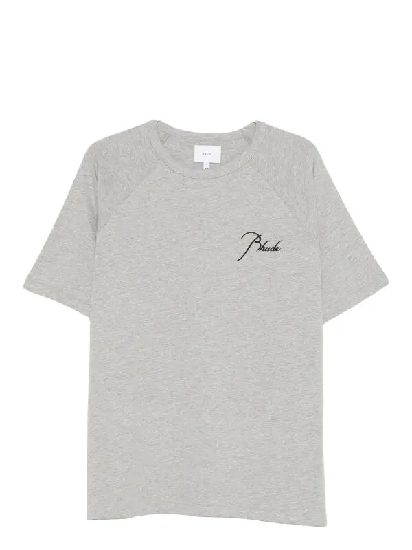 Rhude Classique Raglan Logo T-shirt - Gray