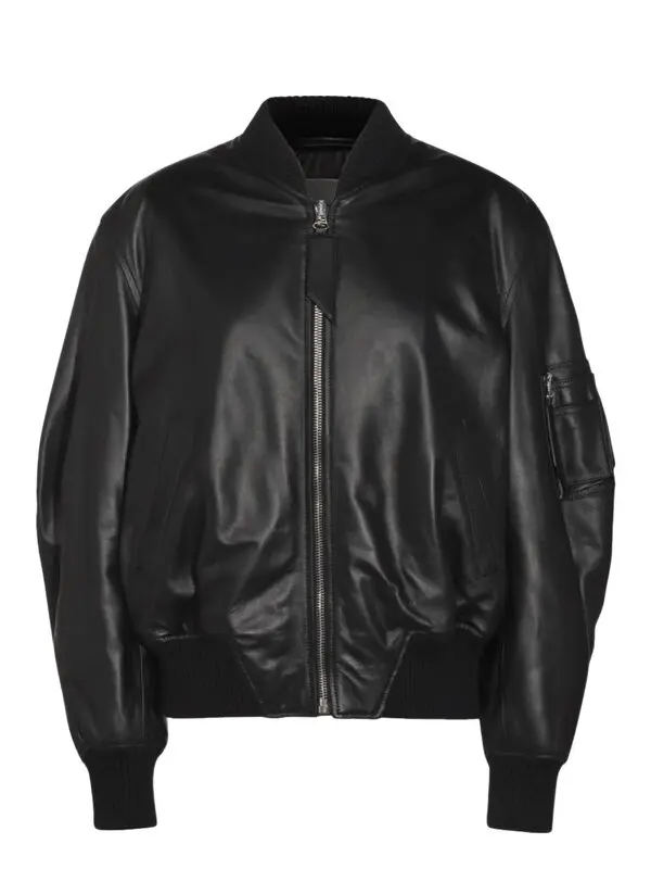 Attico Zip-up Bomber Jacket - Black