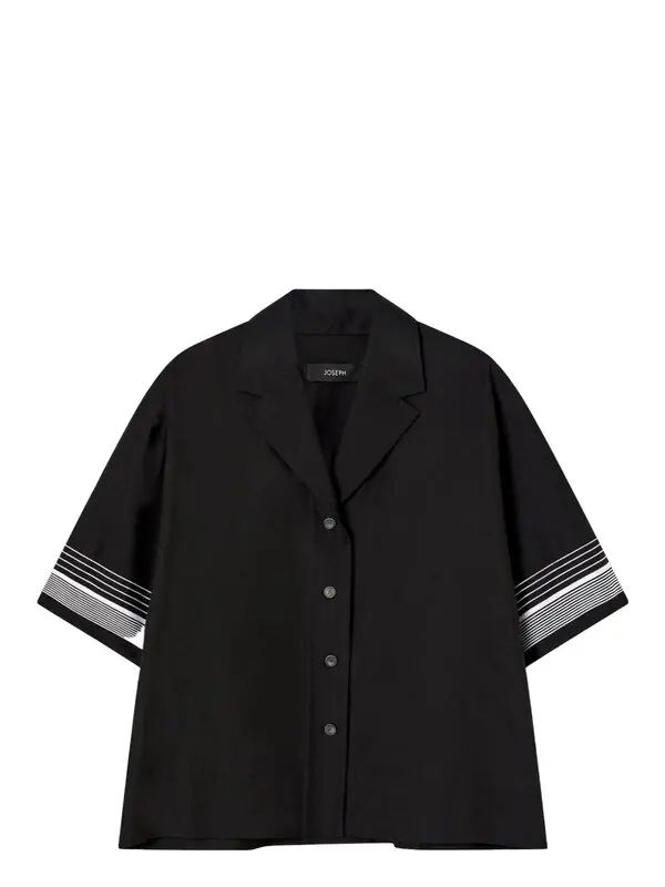 JOSEPH Striped Detail Shirt - Black