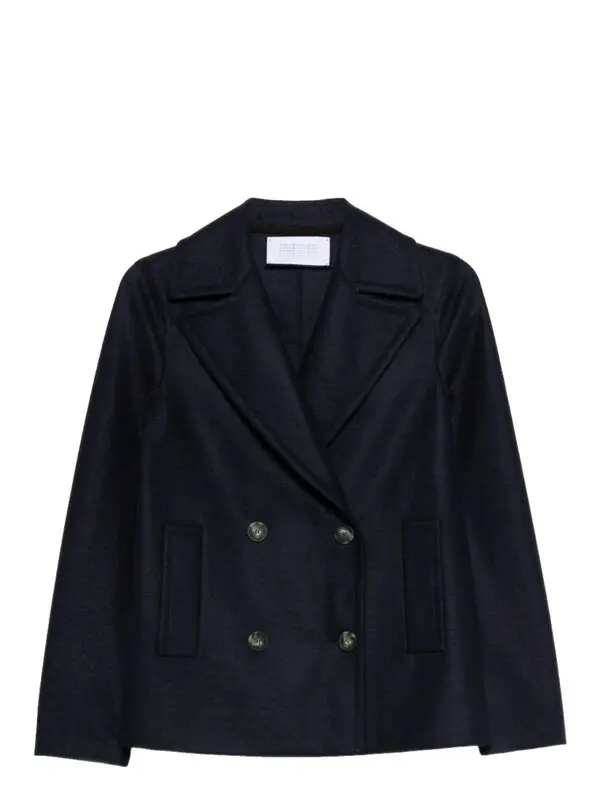 Harris Wharf London Double-breasted Jacket - Black
