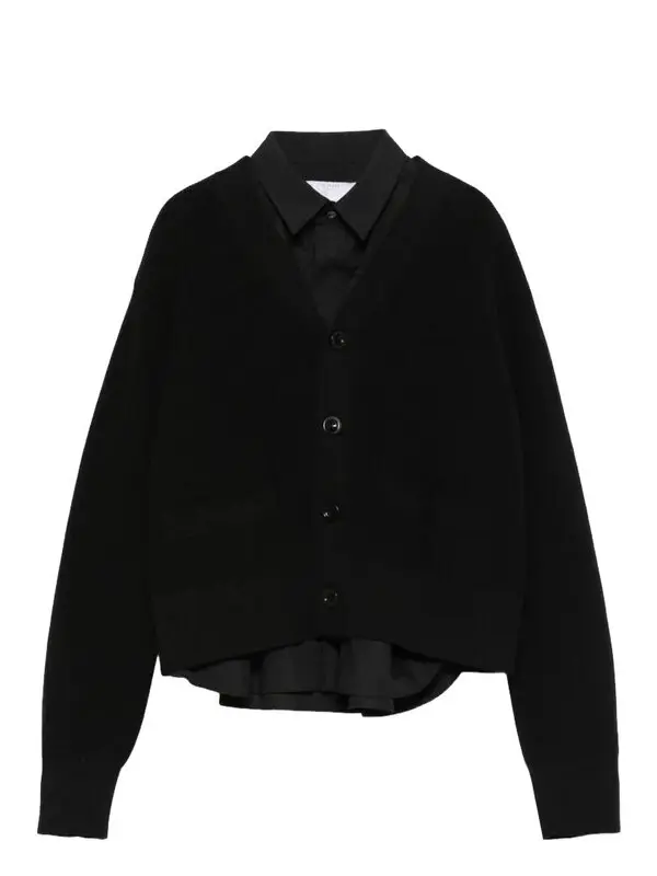 Sacai Button Pocket Knitwear - Black