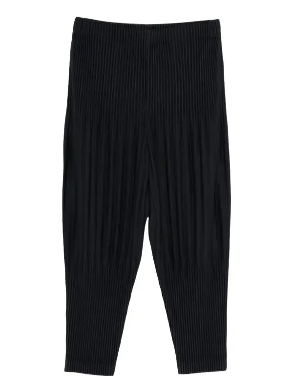 Issey Miyake Pleated Casual Pants - Dark Blue