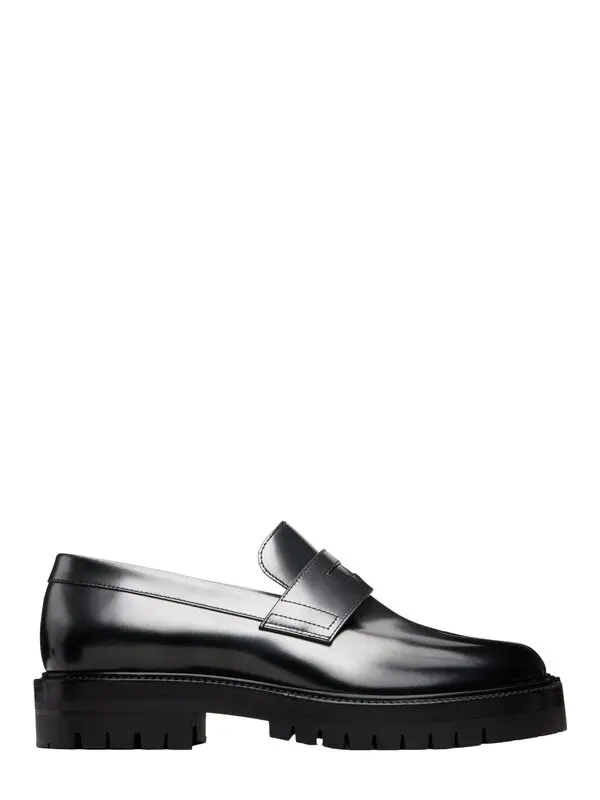 MAISON MARGIELA Tabi County Metal Bicolour Loafers - Silver/black
