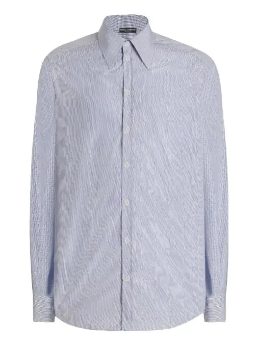 Dolce & Gabbana Dolce Gabbana Striped Shirt - Gray
