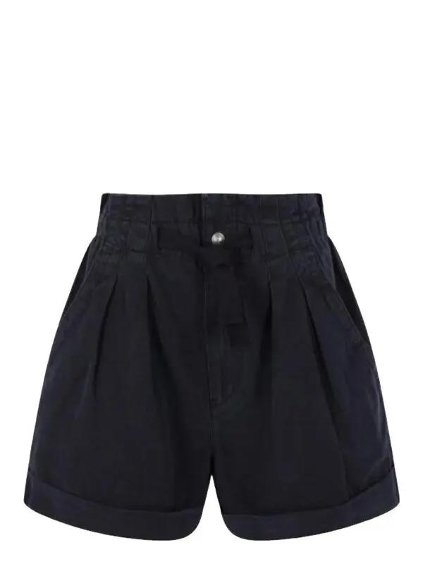 Isabel Marant Étoile Pleated Drawstring Shorts - Black