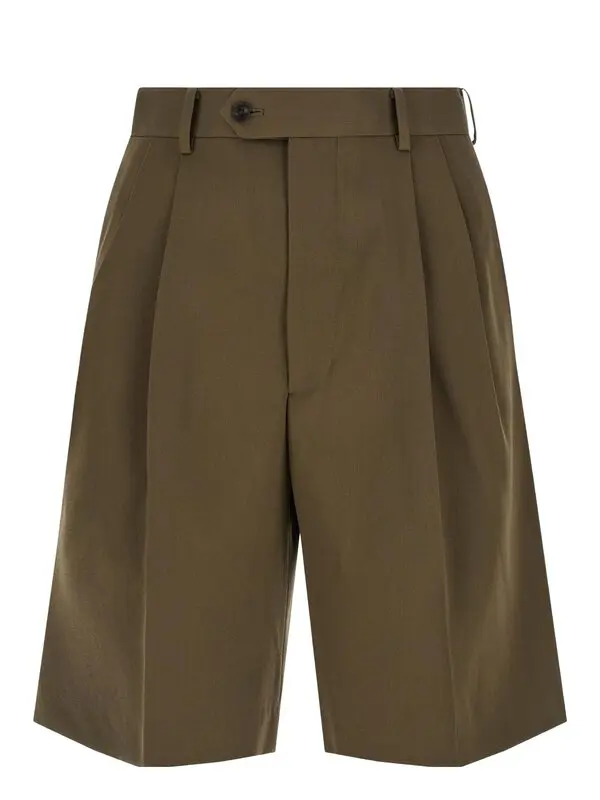 Auralee Max Gabardine Shorts - Green