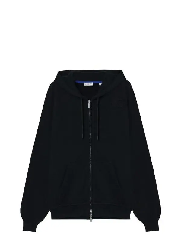 Burberry Embroidered Logo Zip Hoodie - No