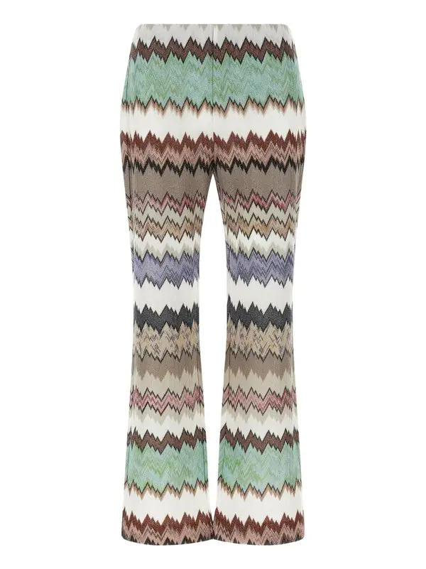 Missoni Lamé Zigzag Flared Pants - Multicolor