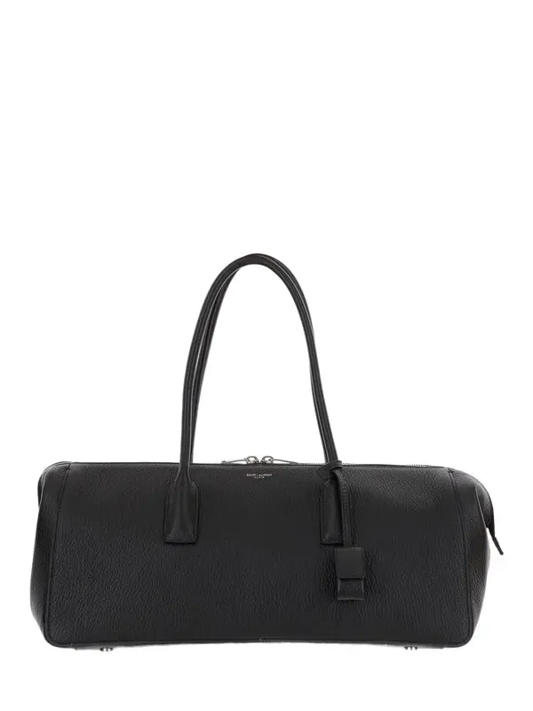 Saint Laurent Letter Detail Top Handle Bag - Black