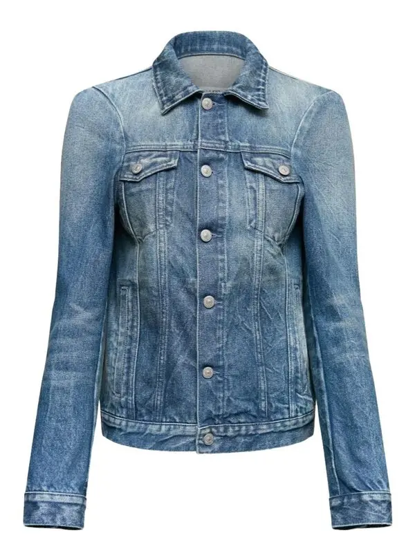 MAISON MARGIELA Long-sleeved Denim Jacket - Blue