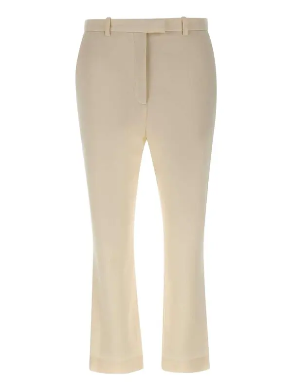 Loulou De Saison Carlo Cropped Straight Leg Trousers - Ivory