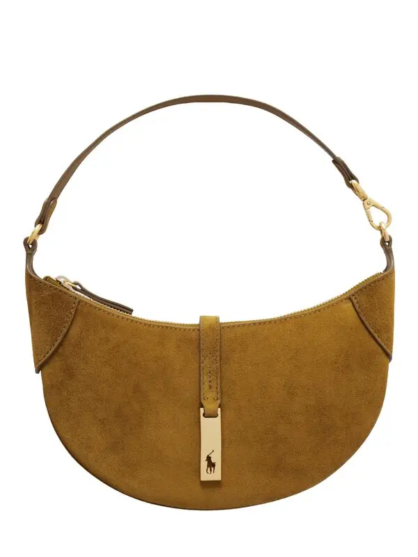 Polo Ralph Lauren Suede Shoulder Bag - Brown