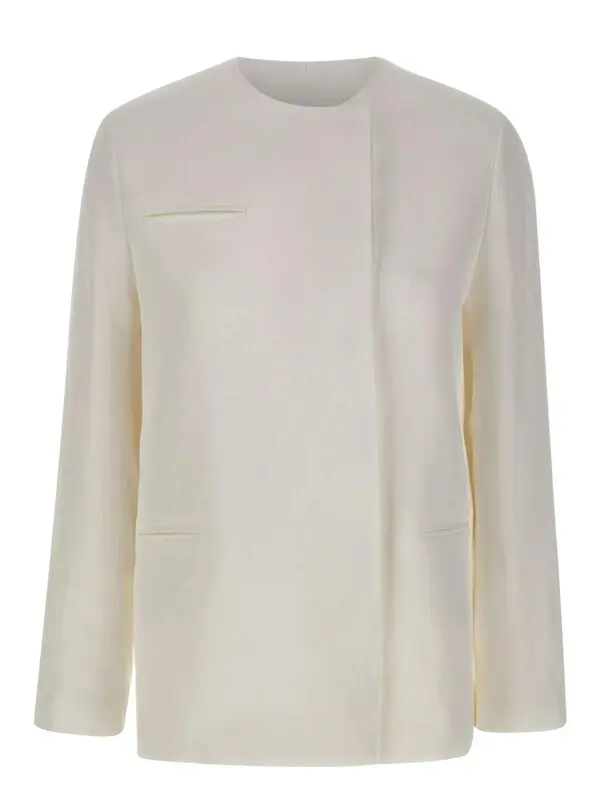 Loulou De Saison Bono Asymmetrical Jacket - Ivory