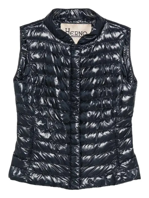 Herno Quilted Padded Gilet - Black