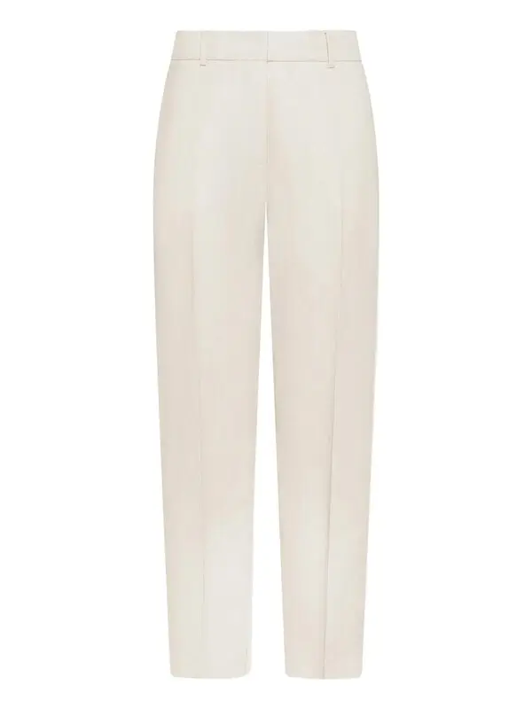 Seventy Carrot-fit Pleated Trousers - Cream