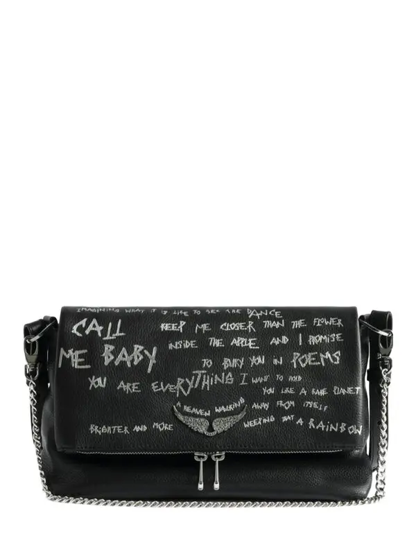 Zadig&Voltaire Rocky Ii Graffiti Bag - Black