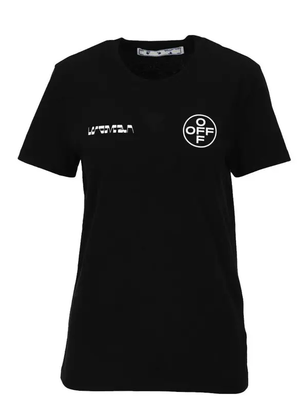 Off-White Logo-print Short-sleeve T-shirt - Black