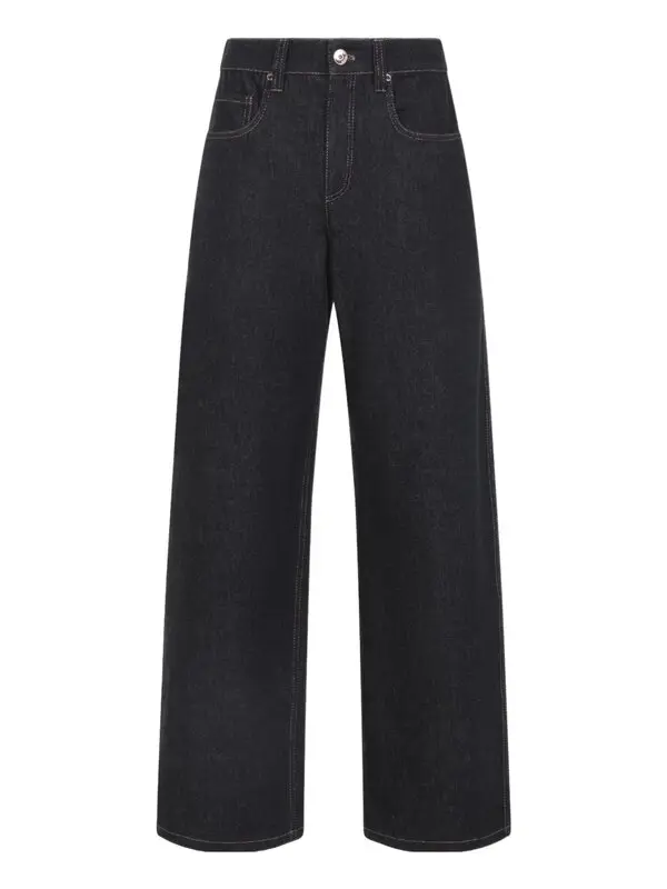 Brunello Cucinelli Belt Loop Jeans - Black