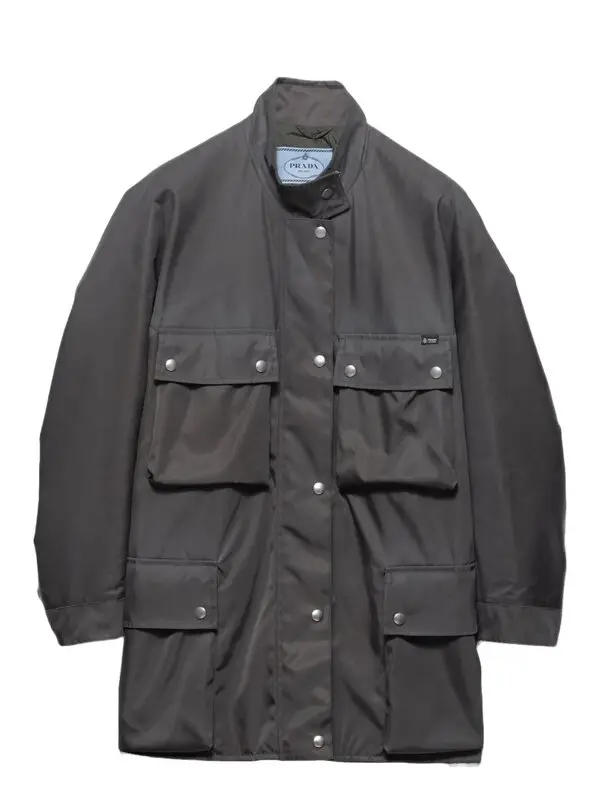 Prada Washed Re-nylon Jacket - Leaden