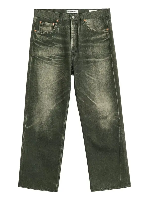 Our Legacy Third Cut Straight-leg Jeans - Digital Black