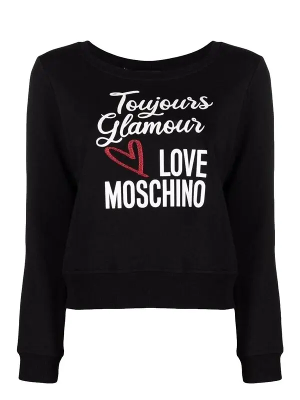 Moschino Print Sweatshirt - Black