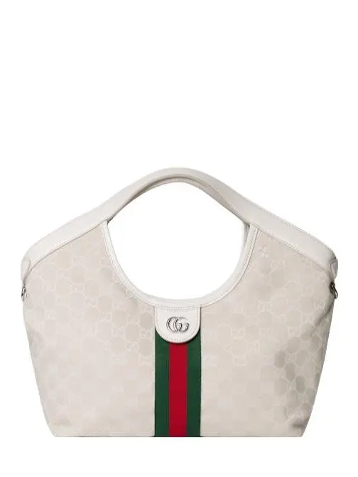 Gucci Giglio Small Tote Bag - Ivory