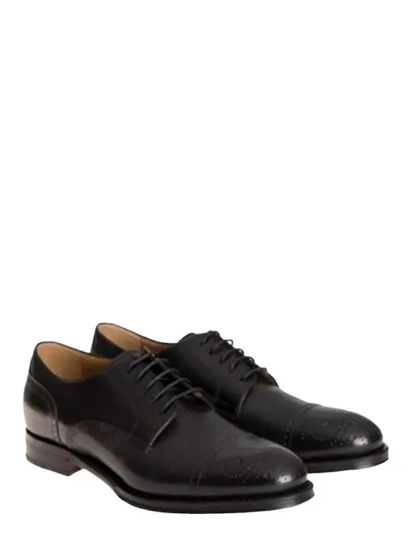 Gucci Cap Toe Oxford Shoes - Black